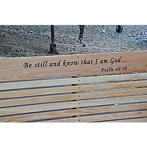 5 Ft Cypress Porch Swing with Custom Engraving