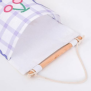 Leefasy Stylish 3 Wall Door Hanging Storage Bag Organizer Waterproof Closet Pouch for Small Accessory Toys Decor,