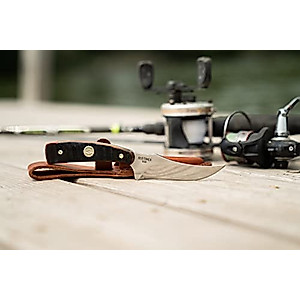 Old Timer Generational USA Series 152OTG Sharpfinger Fixed Blade Knife with Stainless Steel Clip Point Skinner Blade, Bone Handle, and Made in USA for Hunting, Skinning, Field Dressing and Outdoors