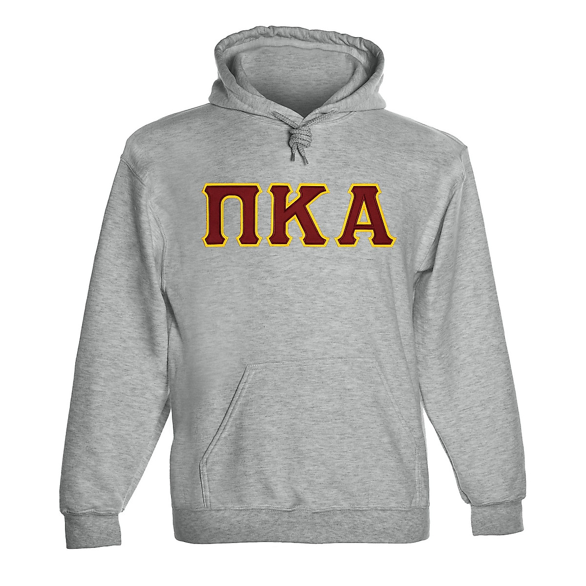 Pi Kappa Alpha Twill Letter Hoody SPT Grey Large