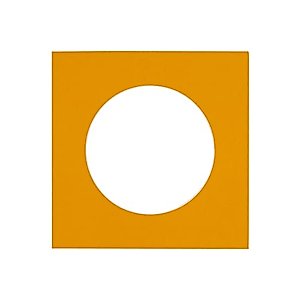 CountryArtHouse Golden Orange Acid Free 30x30 Circle Picture Frame Mat with White Core Bevel Cut for 26x26 Pictures - Fits 30x30 Frame - Pack of 1 Matboard Show Kit with Acid Free Backing & Clear Bag