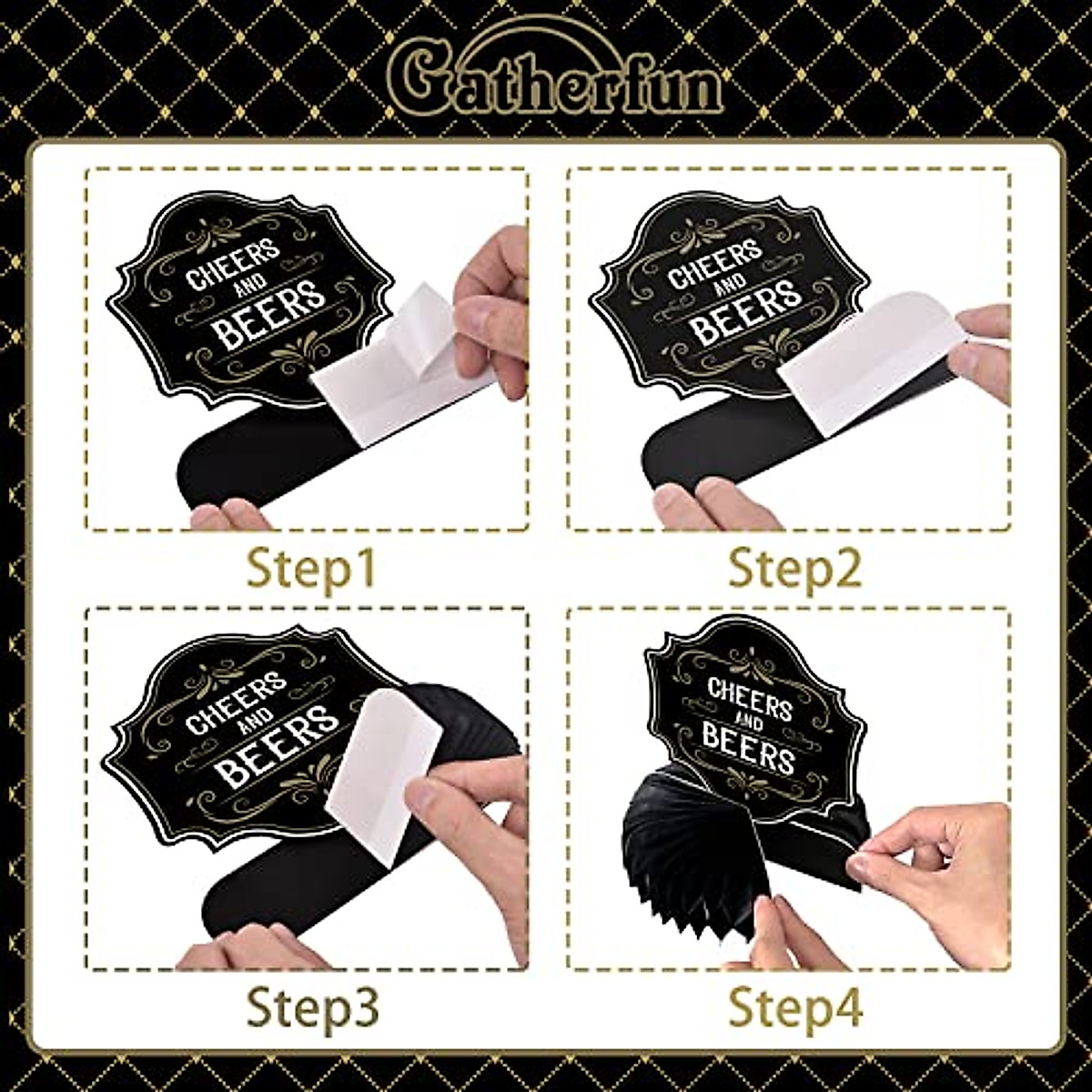 Whiskey pattern Birthday Party Decorations for Men Aged to Perfection Table Centerpiece Whiskey Honeycomb Table Toppers for 30th 40th 50th 60th 70th 80th Birthday decorations