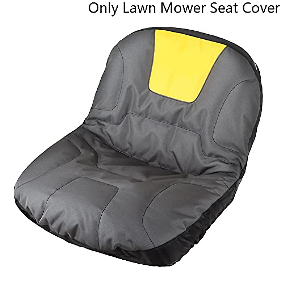 EMVANV Lawn Mower Seat Cover, Garden Protective Case Seat Cover, Heavy Duty Elastic Band Lawn Mower Anti Slip Seat Cover, Waterproof Tractor Seat Cover for Riding Lawn Mower(Grey)