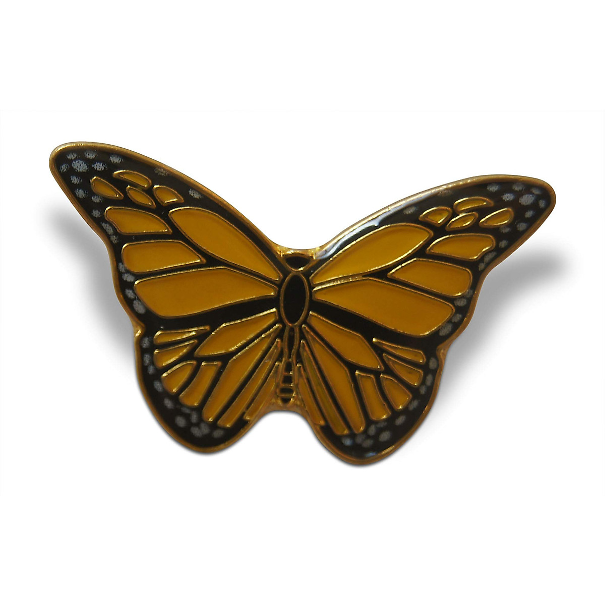 3-Piece Monarch Butterfly Butter-Fly Pride Lapel Pin Hat Pin & Tie Tack Set with Clutch Back by Novel Merk