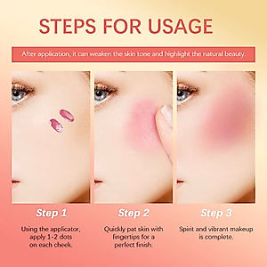 Velvet Liquid Blush, Liquid Blush for Cheeks, Cream Blush for Cheeks, Blush Liquid Makeup, Soft Pinch Liquid Blush, Natural Long Lasting Face Cream Blush Makeup, Skin Tint Blush Makeup