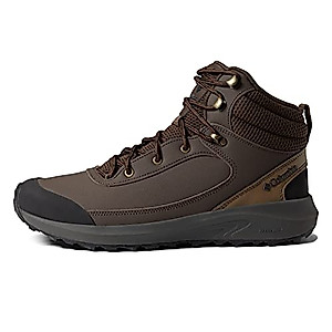 Columbia Men's Trailstorm Peak Mid Hiking Shoe, Cordovan/Black, 9