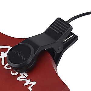 Clip-on Pickup, Portable Pickup Microphone Vocal Pick Up Audio Transducer for Tuner Music Instruments
