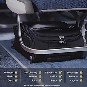 Verage Underseat Carry On Luggage with Spinner Wheels Small Suitcase Softside Lightweight Travel Bag Suitcase for Airlines, Men Women, Pilots and Crew
