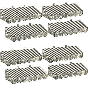 8 Pcs 3D Circus Awning Wall Decoration Carnival Stripes Awning Circus Tent Carnival Theme Party Decor for Carnival Party Classroom Decorations (Corrugated Style)