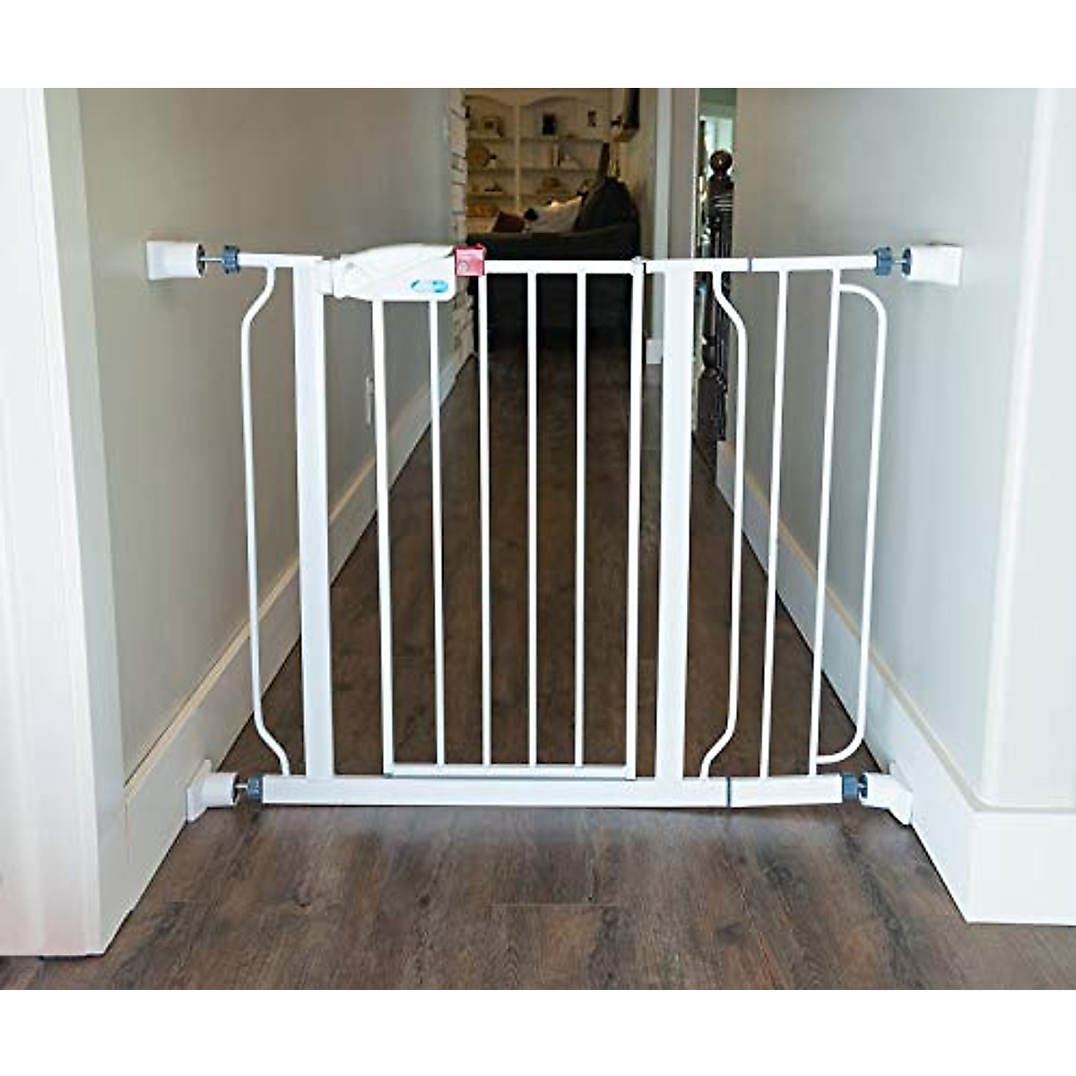 Wall Nanny Extender - 4 Inch Baby Gate Extension Guard (Made in USA) Extends Pressure Mounted Gates - Protects Walls, Stabilizes Gate, for Child, Pet Gate & Dog Gate, Protector Works on Stairs, 4 Pack