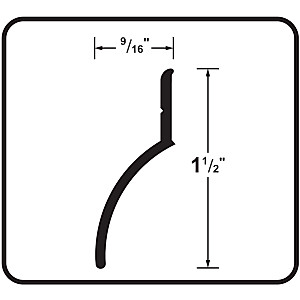 NuImage Awnings 48425 Series 2500 Aluminum Door Canopy with Support Arms, 48 inches Wide, White & M-D Building Products 6247 36-Inch Aluminum Drip Cap
