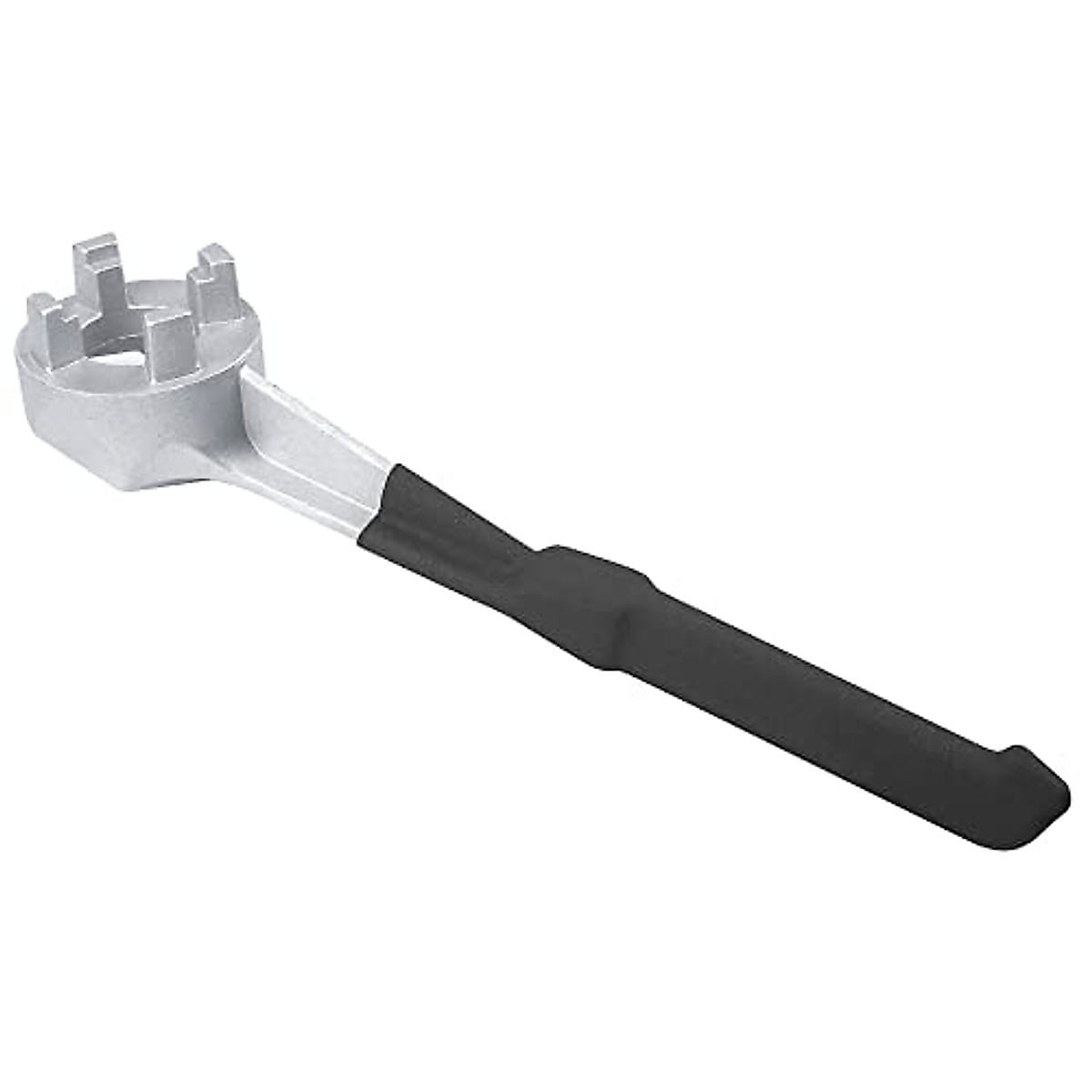 NACHEE Bung Wrench 55 Gallon Drum,Aluminum Drum Wrench Barrel Wrench Drum Opener Tool for Opening 10 15 20 30 50 55 Gallon Drum,with Plastic Comfortable Dip Handle