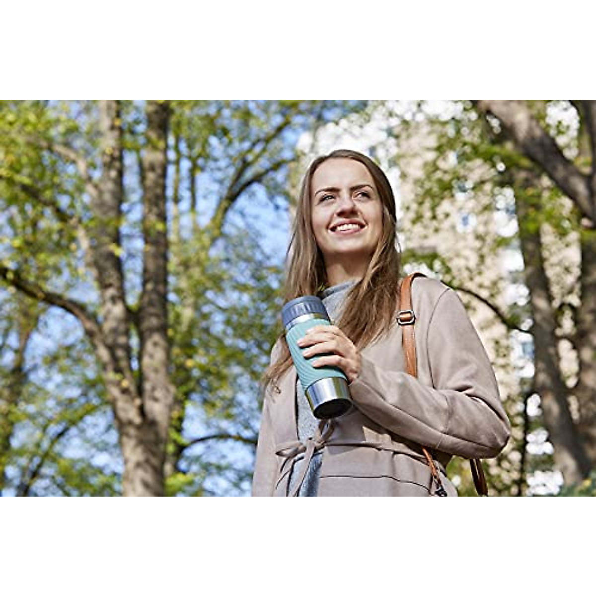 EMSA Easy Twist N2011700 Travel Mug 360 ml Petrol Blue