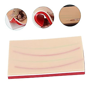 ULTECHNOVO Iv Practice Suture Practice Pad Iv Practice Arm with Veins Injection Training Model Skin Injecting Training Model Silicone Injection Training Pad Injection Practice Kit Nurse Major