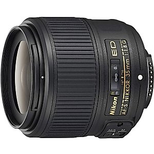Nikon AF-S NIKKOR 35mm f/1.8G ED Fixed Zoom Lens with Auto Focus for Nikon DSLR Cameras