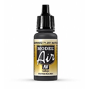 Vallejo Model Air 17 ml Acrylic Paint - Nato Black