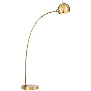 Possini Euro Design Capra Modern Chairside Arched Lamp Floor Standing 70" Tall Antique Brass Gold Swivel Head Bright Lighting Decor for Living Room Task Reading House Bedroom Home