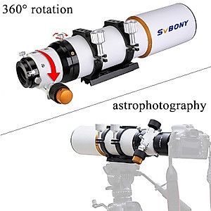 SVBONY SV503 Telescope, 102ED F7 Extra Low Dispersion Achromatic Refractor OTA, Bundle with SV193 Focal Reducer, M54X1 Field Flattener, Telescope Accessory for SV503 102mm ED Telescope