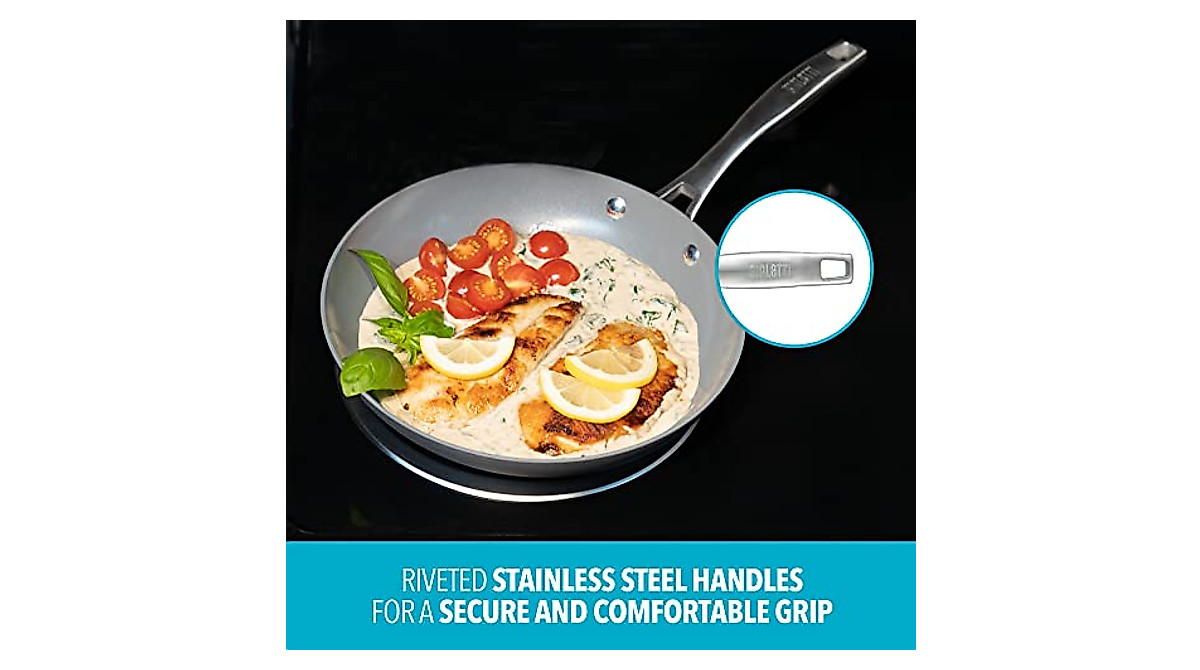 Bialetti Non-Stick Ceramic Cookware Set - 10 Pieces