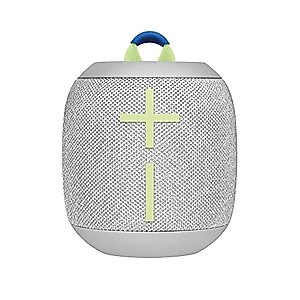 ULTIMATE EARS WONDERBOOM 3, Small Portable Wireless Bluetooth Speaker, Big Bass 360-Degree Sound for Outdoors, Waterproof, Dustproof IP67, Floatable, 131 ft Range - Joyous Brights Grey (Renewed)