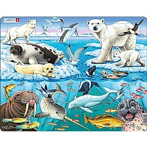 Larsen Puzzles Arctic Ice 75 Piece Children's Jigsaw Puzzle