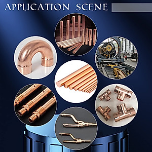 BENECREAT 10Pcs 3.9 inch Pure Copper Round Rod, 10 Size Metal Lathe Bar Red Copper Welder Rod for Welding Copper Tubes, RC Model, DIY Craft (Diameter:1mm~8mm)