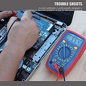 AstroAI 33D DC Current Digital Multimeter and New TRMS 2000 Counts AC/DC Current Voltage Resistance Capacitance Continuity Meter