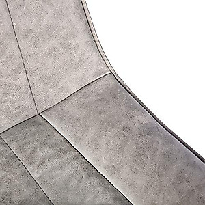 GIA Retro Armless Side Dining Chair, 32-inch, Gray