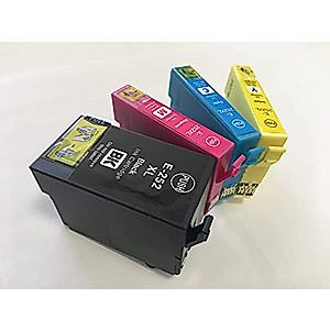 UPlus Remanufactured Ink Cartridge Replacement for Epson 252XL 252 XL 252 Ink to use for Epson WF-7110 WF-7610 WF-7620 WF-7710 WF-3620 WF-3630 WF-3640 (1Big-Black, 1 Cyan, 1 Magenta, 1 Yellow, 4Pack)