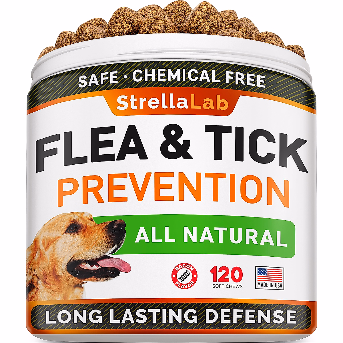 Strellalab Advanced Fleа Tiсk Chews Bacon Flavor