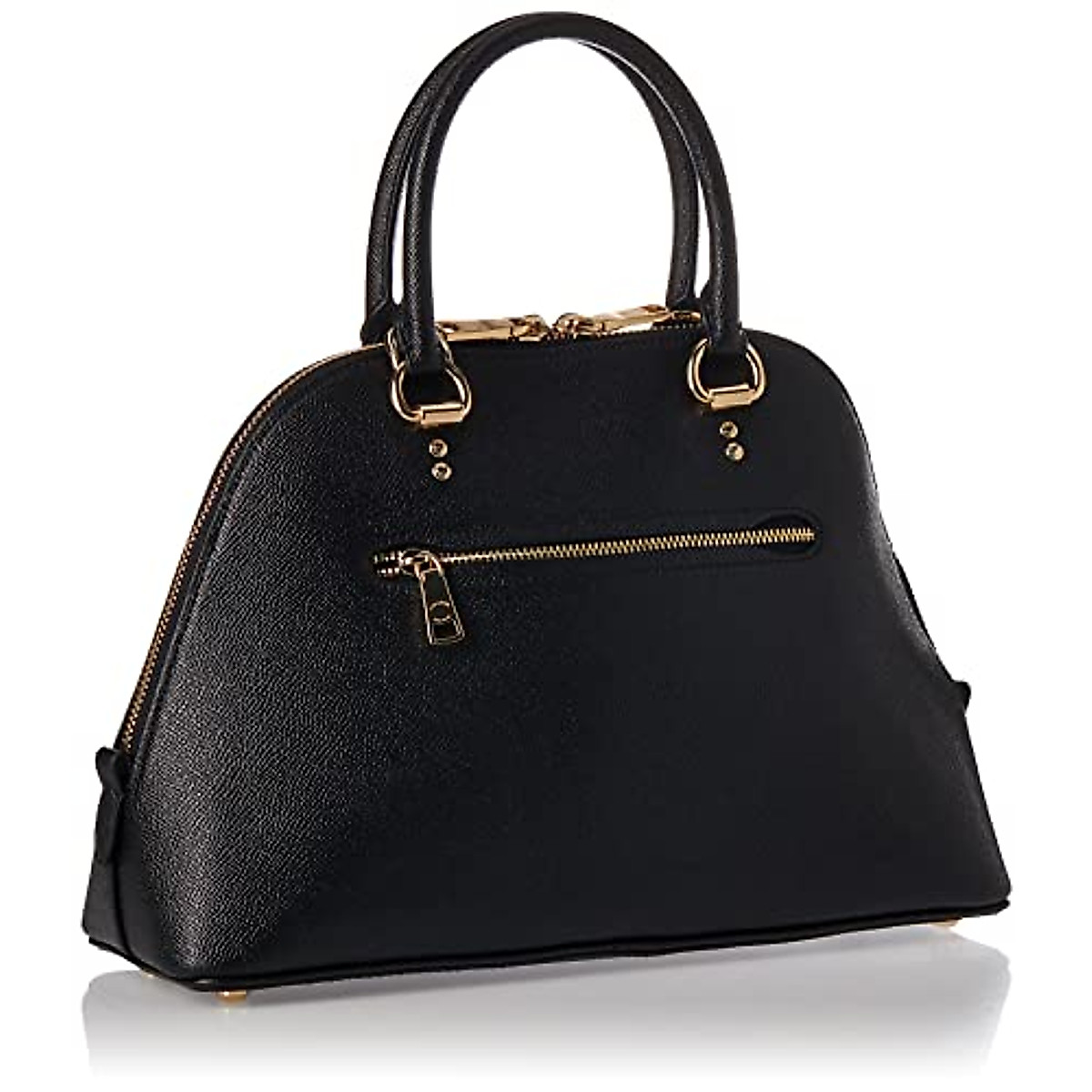Coach Katy Satchel In Signature Canvas (Black)