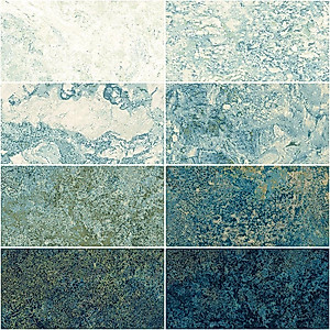 Stonehenge Gradations Blue Planet Stone Tiles 42 10-inch Squares Layer Cake Northcott