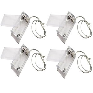 AIMPGSTL 2 AA Battery Holder with Switch, 4PCS 4.5V Battery Holder with Switch, 2X 1.5V AA Battery Holder and Switch