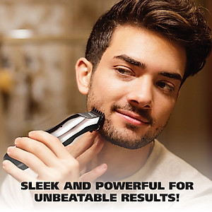 Wahl Cordless Rechargeable Beard Trimmer for Men with Self-Sharpening Blades, Travel Lock, & 14 Cutting Lengths – Model 9916-4301V