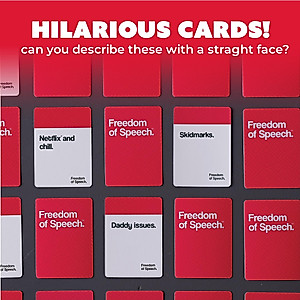 QUOKKA Freedom of Speech Card Board Game - Adult Edition - Fast-Paced | Guess The Word | Easy to Play - Party Game for Game Night