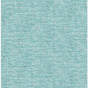 NuWallpaper NU2919 Aqua Poplin Texture Peel & Stick Wallpaper, Blue