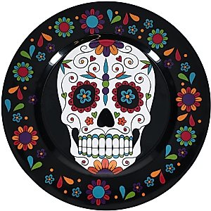 13" Day of the Dead Party Platter Charger