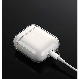 BTS Airpods Case Cute Clear Protective Cover Skin with Keychain for Girls BTS Merch Compatible with Apple Airpods 1&2