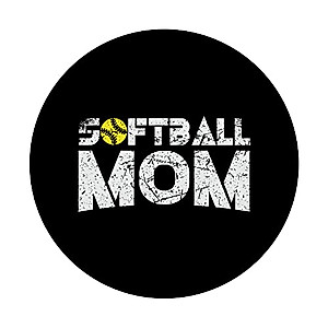 Softball Mom Vintage PopSockets Swappable PopGrip