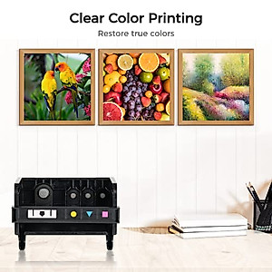 Toyget 564 Printhead 4-Slot Replacement for HP 564 564XL 4-Slot CN642A CB326-30002 for HP Photosmart 7520 7510 7525 7515 C6340 D7560 C6350 Printer Printhead(1 Pack), Black