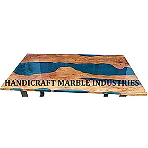 Epoxy Table Live Edge Wooden Table Epoxy Resin River Table Natural Wood Dining table Natural Epoxy Table Resin Table