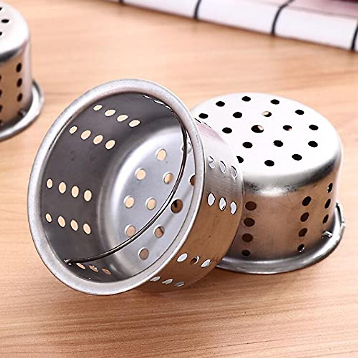 TiStm Stainless Steel Bathtub Hair Catcher Stopper Shower Drain Hole Filter Trap Metal Sink Strainer Kitchen Sink Waste Hole Filter Sinks