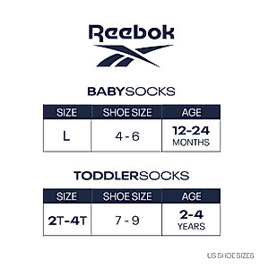 Reebok Girl's 6 Pack, 12 Pack Comfort Cushion Quarter Cut Socks (Infant/Toddler), Size 2-4T, Pink/Grey (6 Pack)