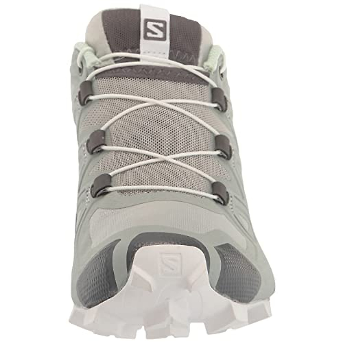 Salomon womens Salomon Women's Speedcross 5 for Women Trail Running Shoe, Wrought Iron/Spray/White, 9.5 US