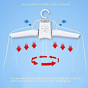 Portable Clothes Dryer - Electric Clothes and Shoe Drying Hanger Foldable Clothes Dryer with Cold/Hot Drying and Timer Dryer Rack Machine US Plug 110-240V for Socks, Bras, Lingerie, Clothes, Sturdy