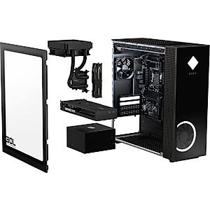 HP OMEN GT13 Gaming & Entertainment Desktop PC (AMD Ryzen 5 5600G 6-Core, 16GB RAM, 1TB SSD, Radeon RX 6600 XT, WiFi, Bluetooth, HDMI, USB 3.1, Display Port, Jet Black, Win 11 Home) with Hub