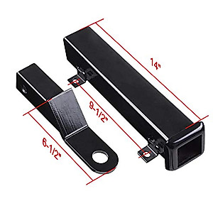 Golf Cart Trailer Hitch Fit for Backseat FOOTREST - Club CAR, EZGO, Yamaha by ELITEWILL