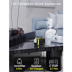 MARBERO Solar Power Bank Set - Solar Panel 60W and 110V 150W Peak AC Outlet, DC Ports, USB Ports 150Wh Portable Power Station for CPAP Home Camping Emergency