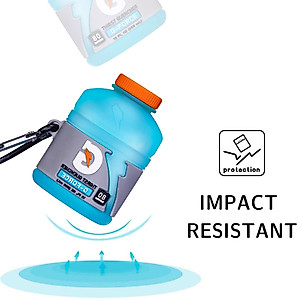 Compatible with Airpod 2/1 Silicone Case, Soft 3D Cartoon Cute Cool Design Shockproof Protective Air Pods Cover Kids Girls Women Unique Keychain Cases for Air Pods 2&1