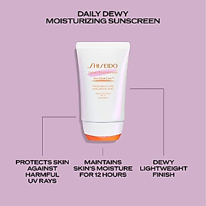 Shiseido Urban Environment Fresh-Moisture Sunscreen SPF 42 - 50 mL - Protects Against UVA/UVB Rays & Pollution - 12-Hour Hydration - Water Resistant for 40 Minutes - Non-Comedogenic